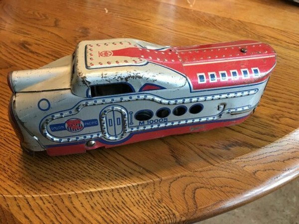 1940s Marx Tin Litho Union Pacific Train Set M10005 O Gauge Steamline ...
