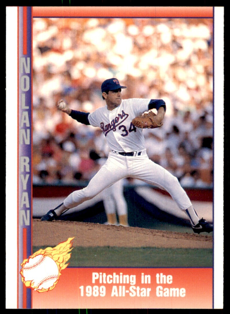 1991 Pacific Nolan Ryan Express Pitching in the 1989 All-Star Game ...