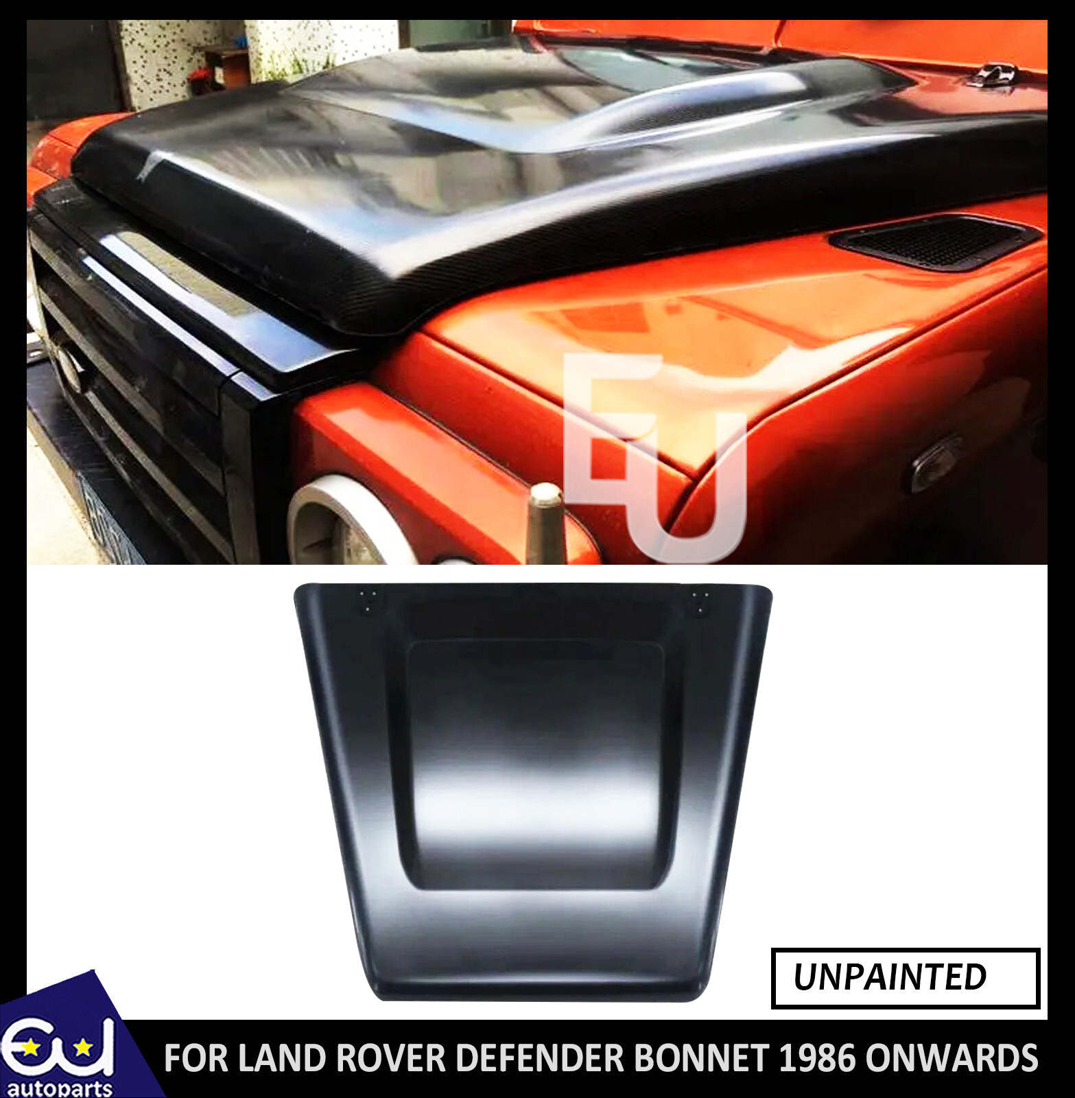 FOR LAND ROVER DEFENDER 90 110 127 BONNET 1984 ONWARD PUMA TDCI BONNET ...