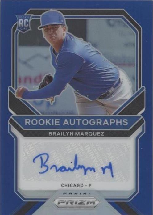 2021 Panini Prizm - Rookie Autographs Brailyn Marquez #RA-BM Blue Prizm ...