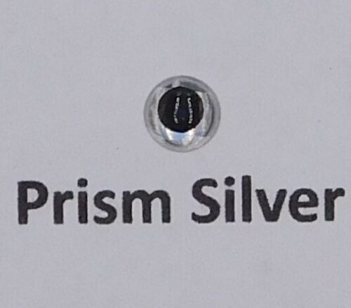 Prism Silver 3-D Soft Molded, 3D Adhesive Lure Eyes | eBay