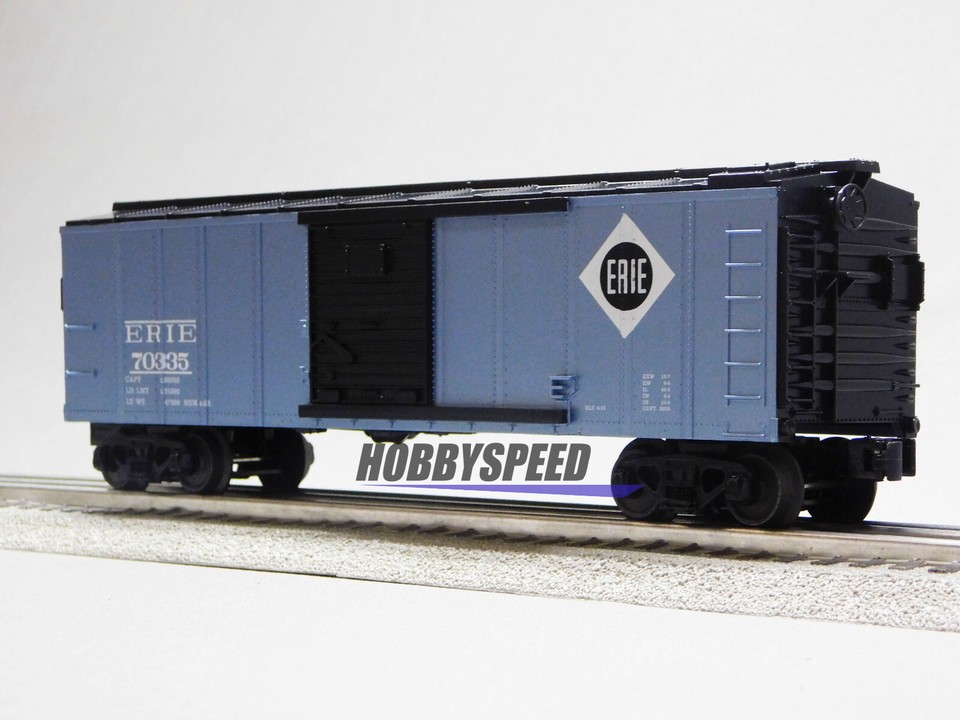 MTH RAILKING ERIE 40' STEEL BOXCAR #70335 O GAUGE railroad train 30 ...