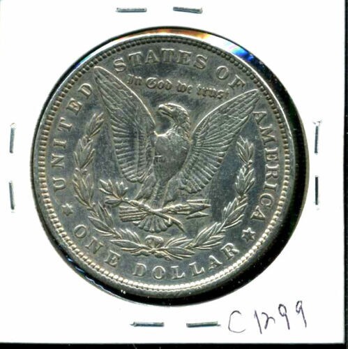 1898 P AU Morgan Dollar 100 Cent About Uncirculated 90% Silver US $1 ...