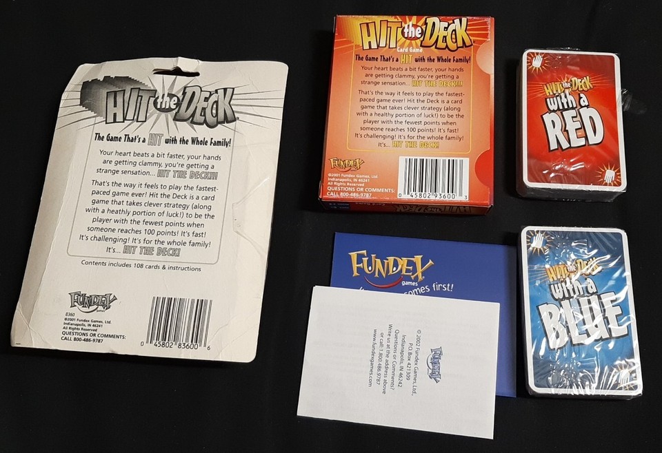 Hit The Deck Card Game SEALED CARDS NEW 2001 Fundex No. 8360 | eBay