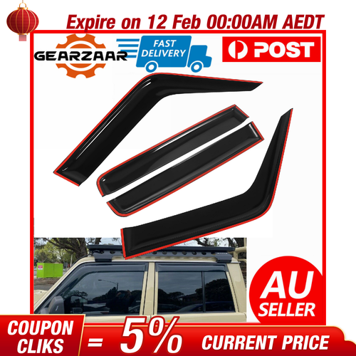 4p Weathershields Weather Shields fit for Toyota LandCruiser 70 76 79 ...