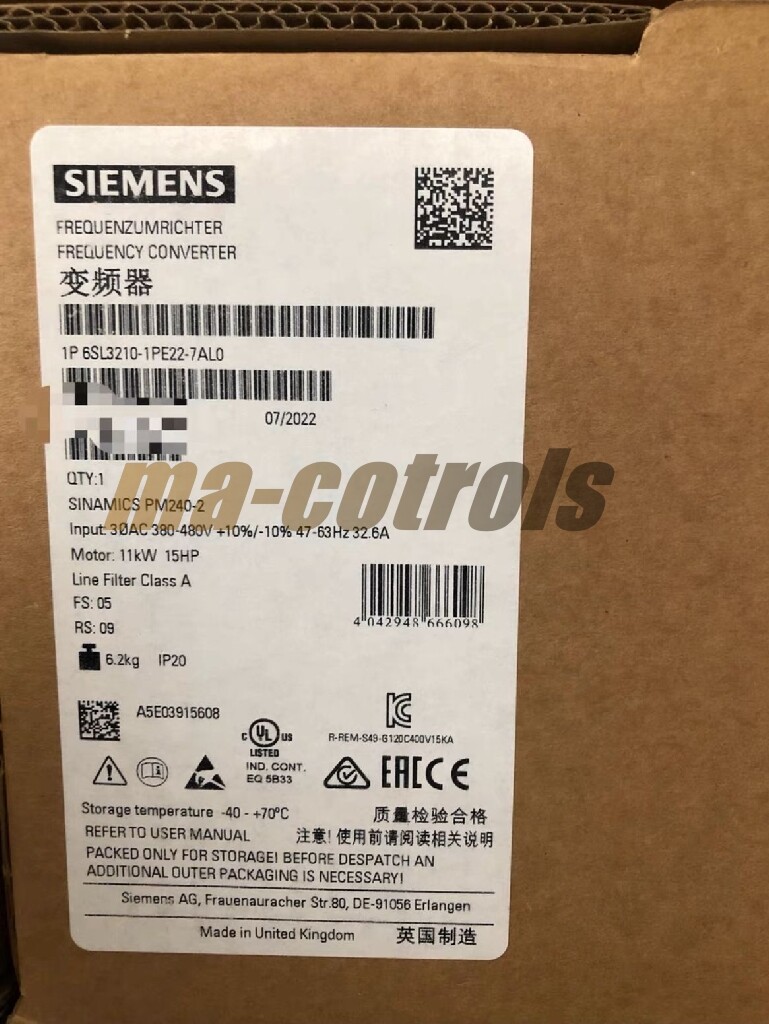 6SL3210-1PE22-7AL0 SINAMICS Power Module PM240-2 mit integriertem | eBay