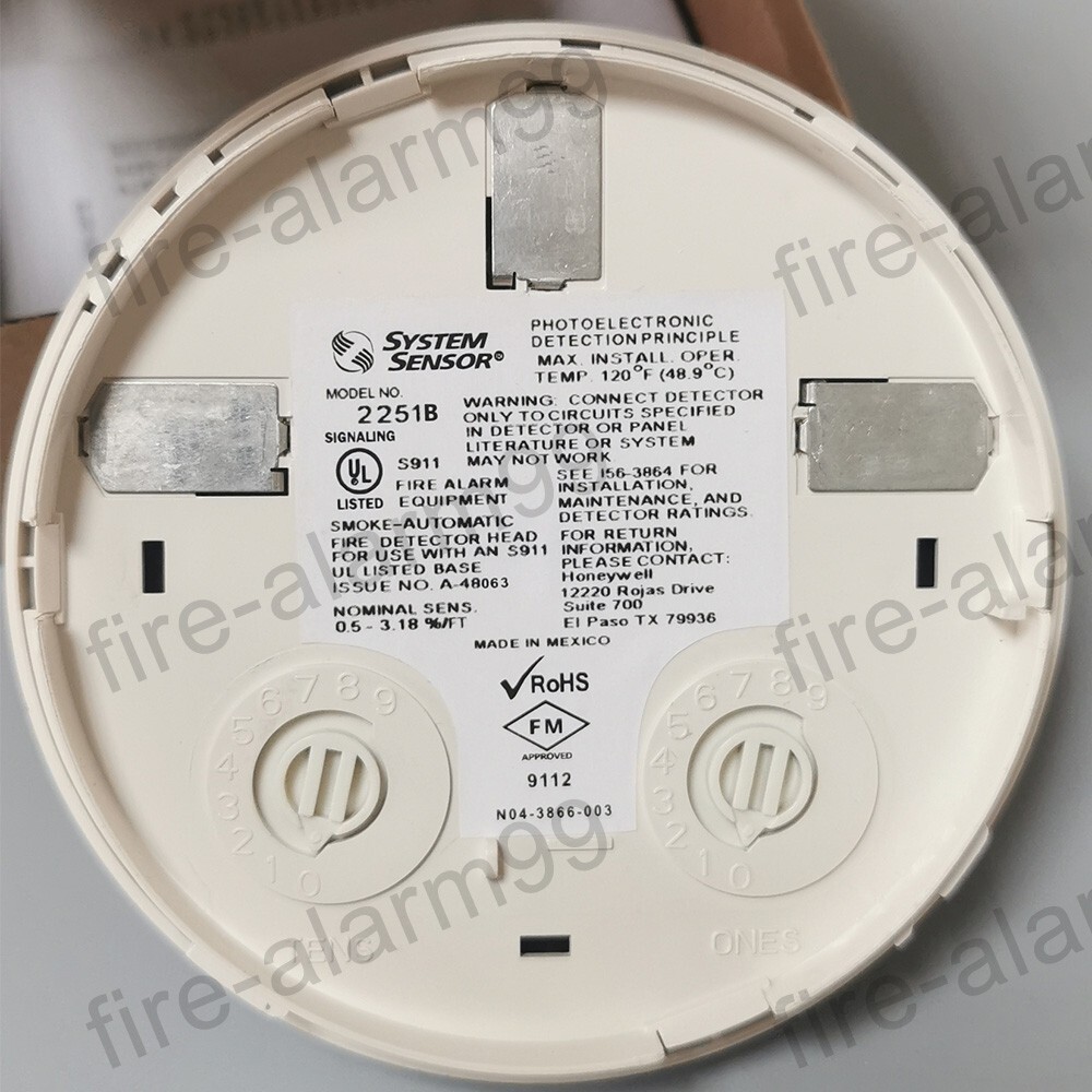 BRAND NEW SYSTEM SENSOR 2251B PHOTOELECTRONIC SMOKE DETECTOR FREE FAST ...