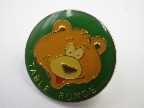 Vintage Pin Collector Pins Advertising Round Table Bear U060 | eBay