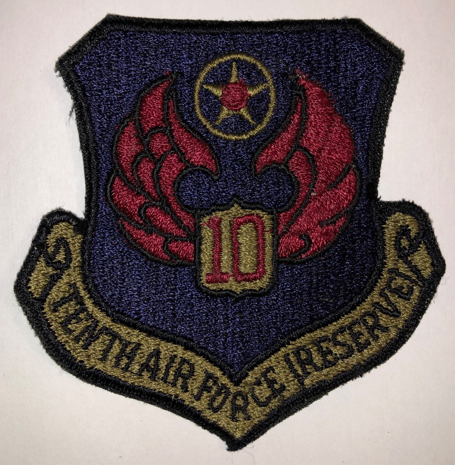 Post Vietnam War USAF US 10th Tenth Air Force Reserve Patch | eBay