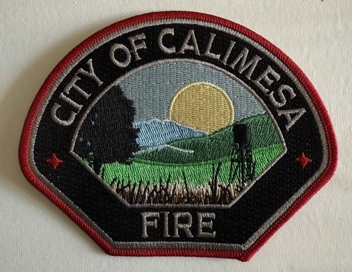 City Of Calimesa Riverside County CA California Fire Department Patch ...