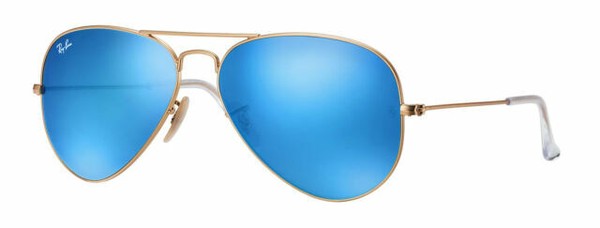 Ray-Ban RB3025 Aviator Flash Lenses Mirror Blue Sunglasses for sale ...