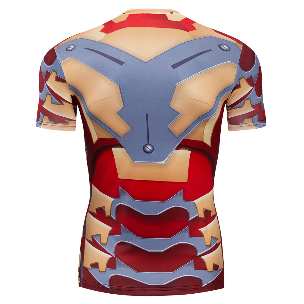 Iron Man Compression Shirt Uk Men's Long Sleeve Shirts – Alphalete