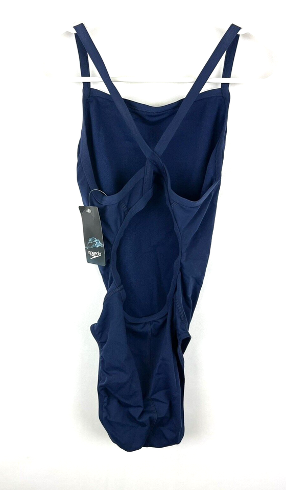 Speedo Womens Endurance Flyback One Piece Swimsuit Navy Size 6/32 | eBay
