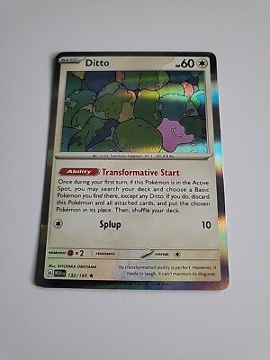 Ditto 132/165 - Pokemon TCG Scarlet & Violet 151 (2023) - Near Mint ...