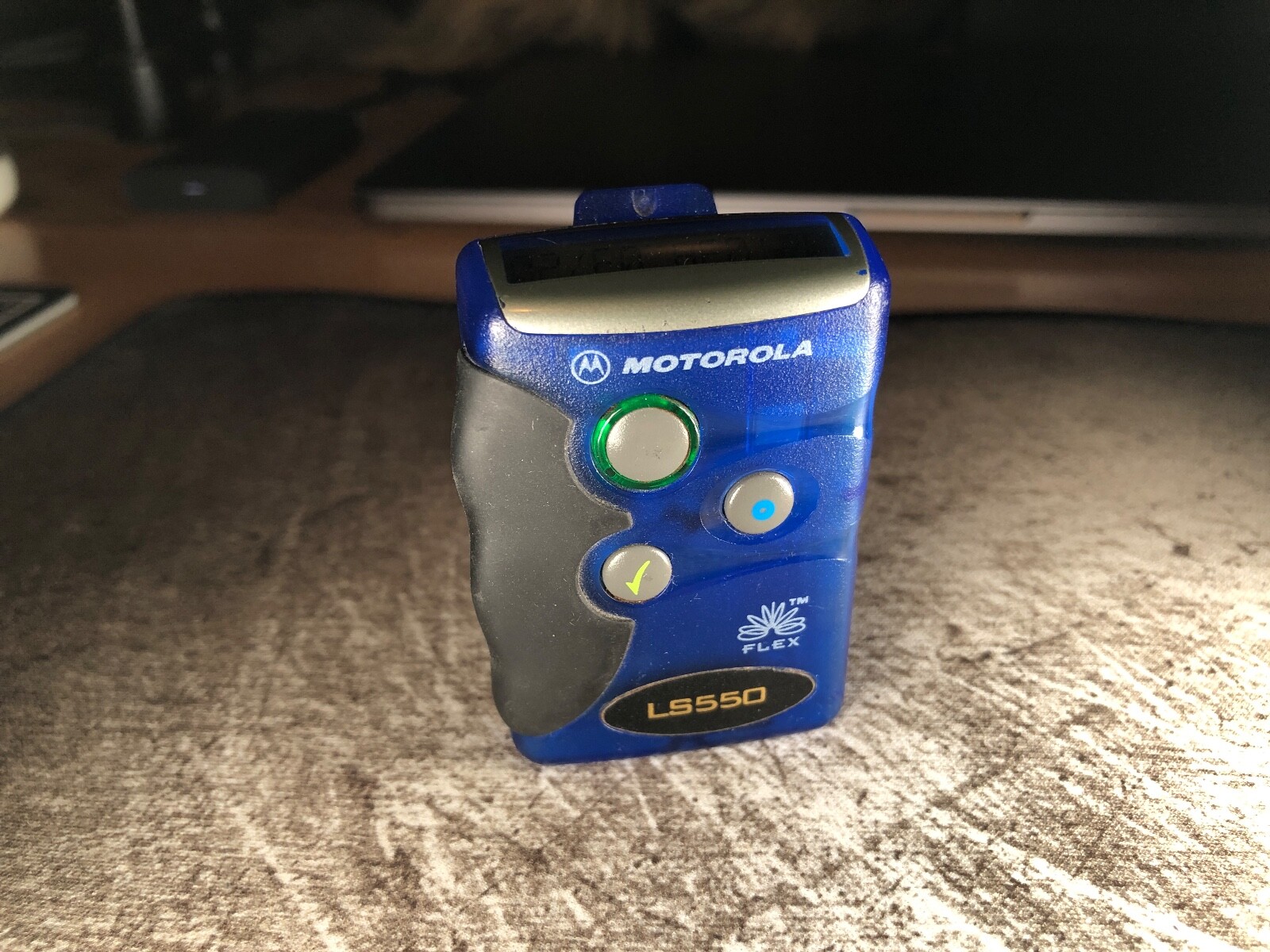 OEM Motorola LS550 Pager (See-through BLUE) / Beeper - Excellent ...