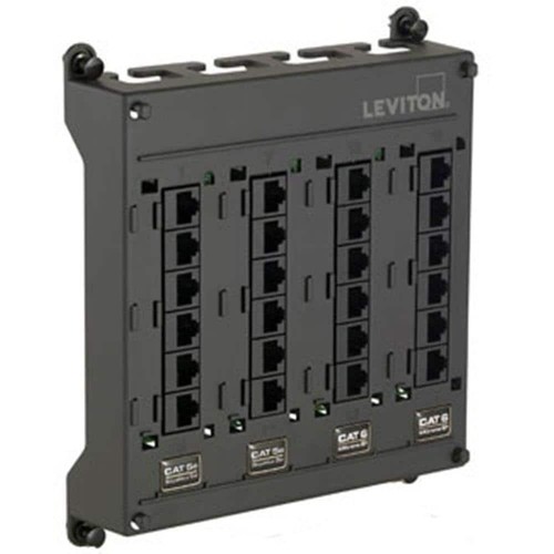 Structured Media Twist and Mount Patch Panel with 12-Cat 5e Ports/12 ...