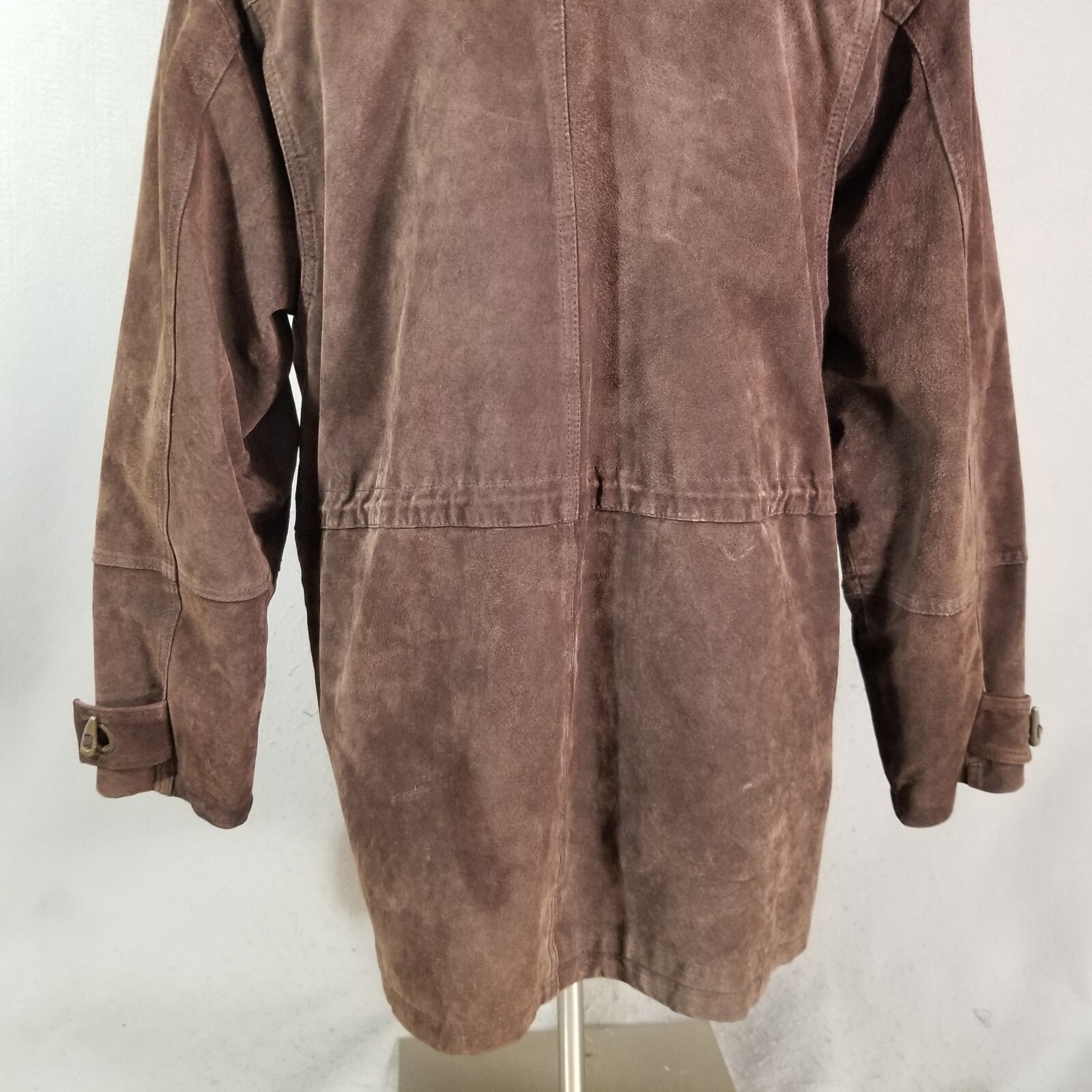 G-III Coat Leather Suede Jacket Mens Medium Quilt Lin… - Gem