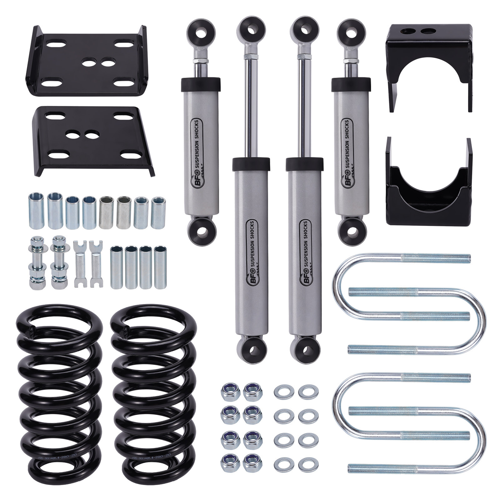 3" Front 5" Rear Drop Lowering Springs Shocks Flip Kit for CHEVY C10 ...