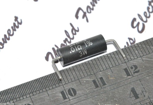 2pcs - DALE LVR-3 0.01R (0R01) 3W 1% Precision Wirewound Resistor NOS ...