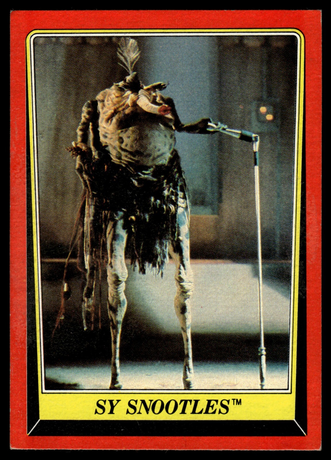 1983 Topps Star Wars Return of the Jedi Red Cards SY Snootles #22 | eBay
