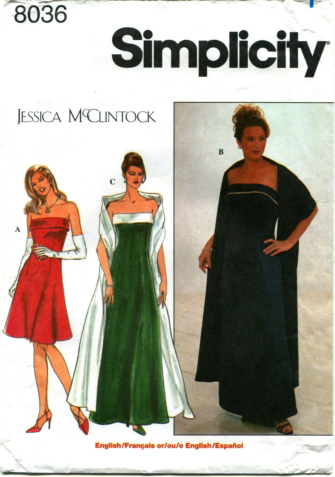 Strapless Dress Sewing Pattern