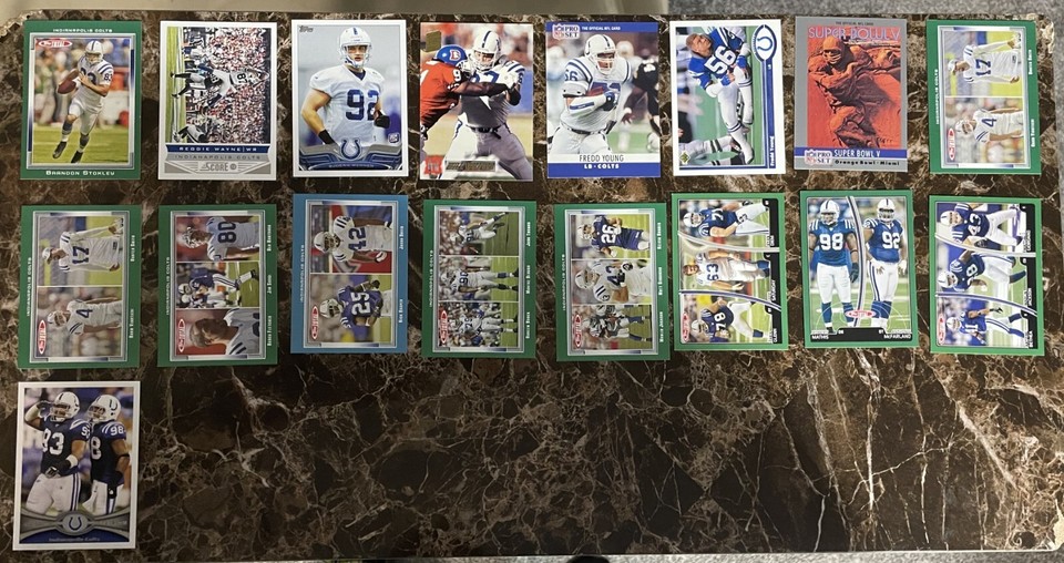 Huge Indianapolis Colts Vintage Football Card Lot - 185 Cards! | eBay