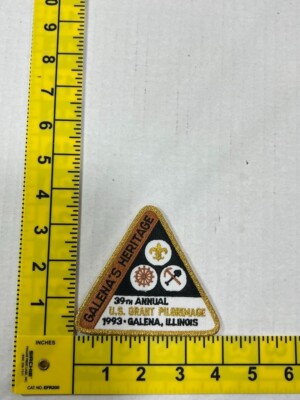BSA 1993 39th Annual US Grant Pilgrimage Galena's Heritage Patch Gold ...