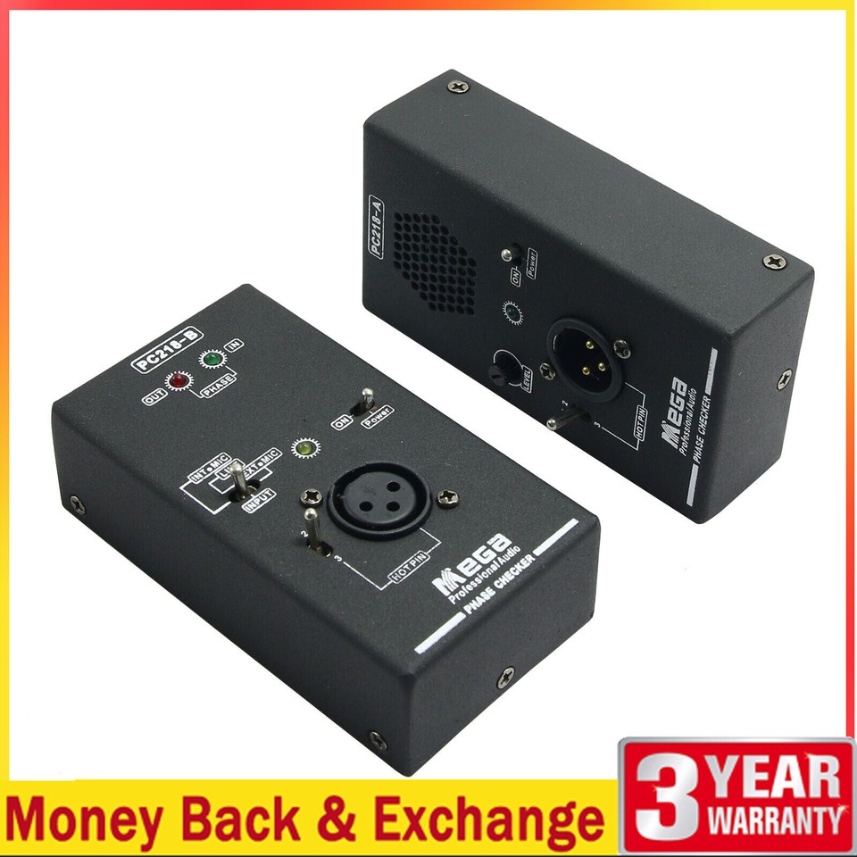 PC218 Phase Polarity Tester Checker Detector Audio Speaker Mic Sound ...