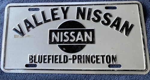 vintage valley nissan car tag license plate bluefield- princeton West ...