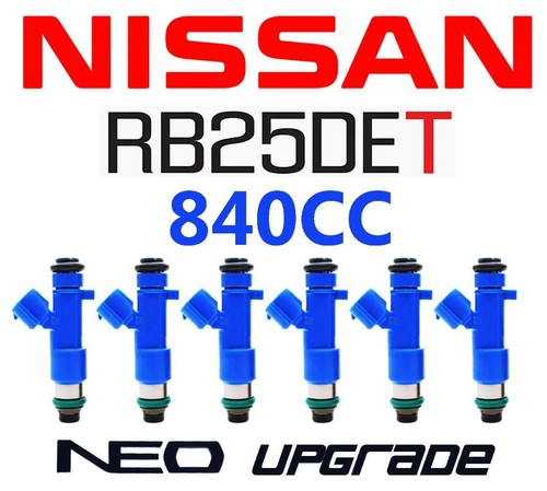 GENUINE DENSO 840CC NISSAN SKYLINE TURBO RB25 NEO R34 RB25DET INJECTORS ...