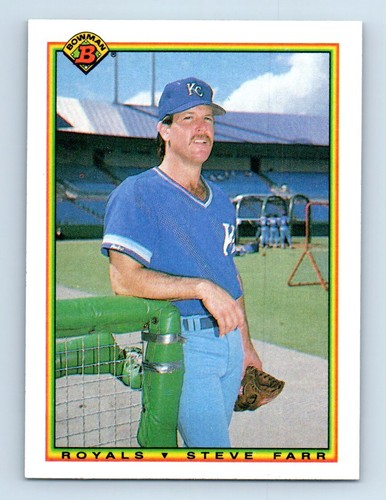1990 Bowman Steve Farr Kansas City Royals #366 | eBay