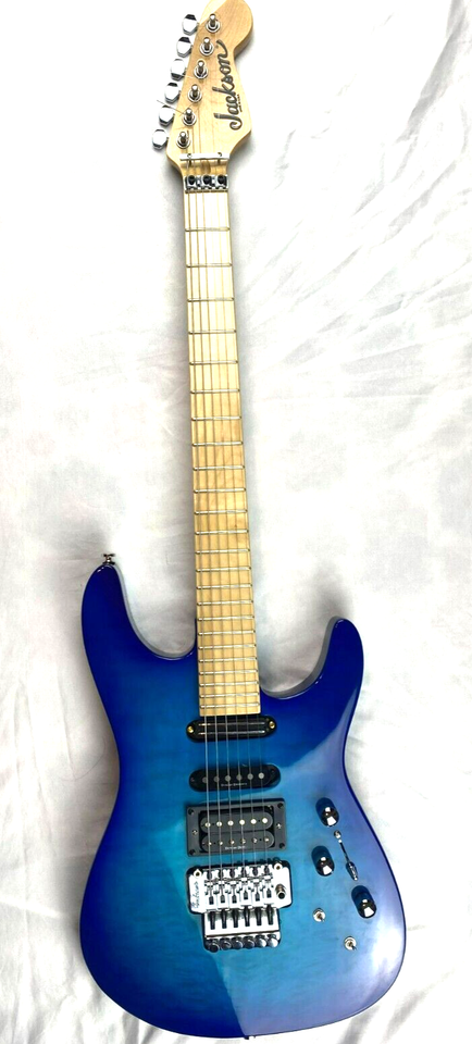 Blue Flame Maple jackson Pro San Dimas "Phil collen" Sustainer Pickup ...