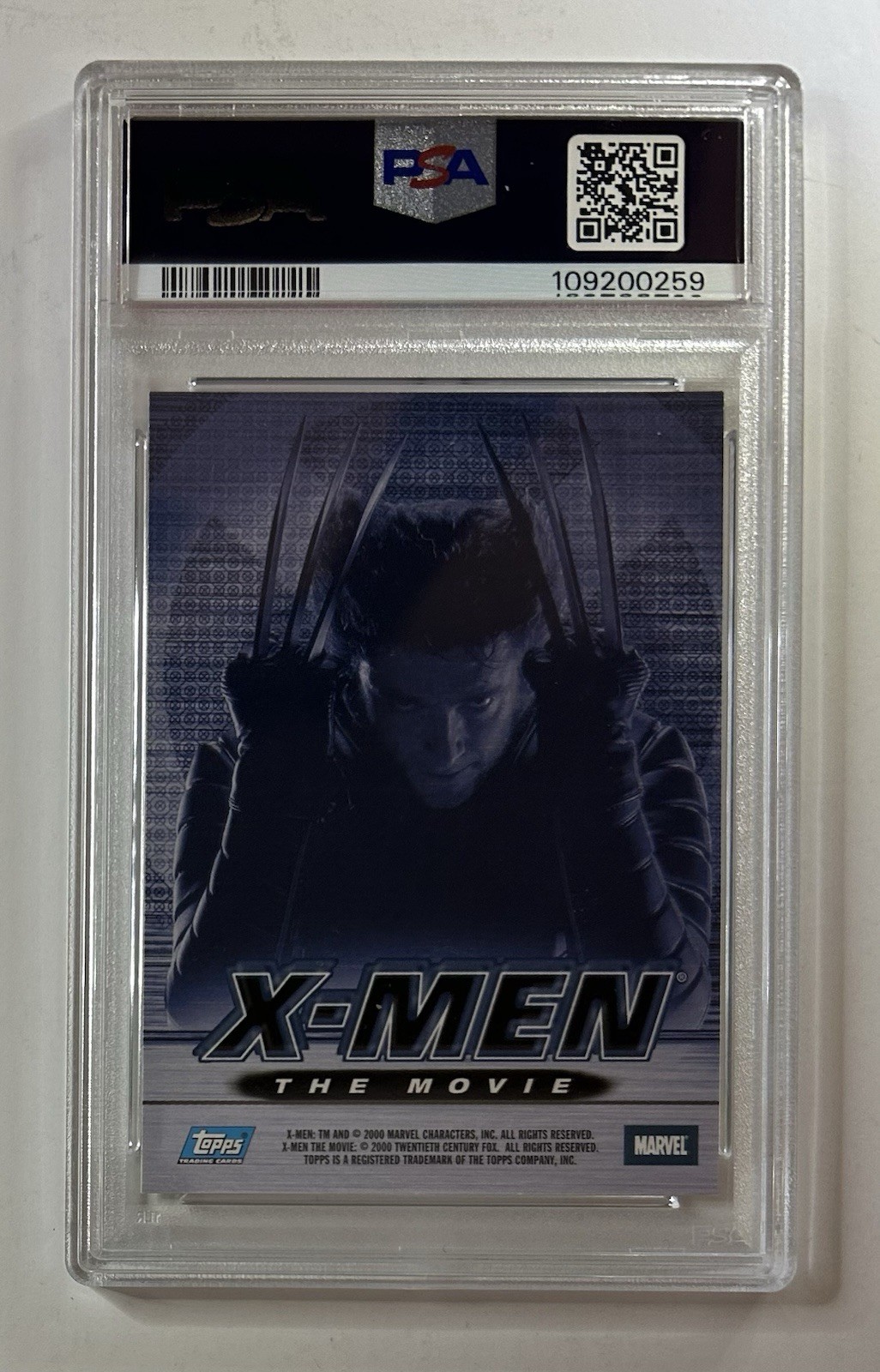 2000 TOPPS X-MEN MOVIE HUGH JACKMAN AUTOGRAPH WOLVERINE AUTO PSA 10 GEM ...