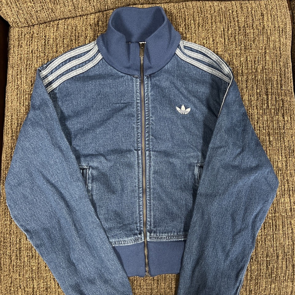 Adidas Originals Adicolor Indigo Denim Track Top Women's Size XS ...