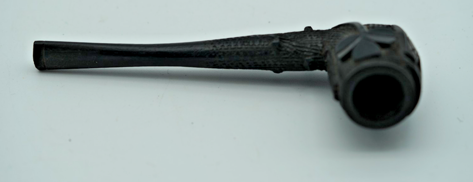 Vintage Irish Bog Oak Carved Shamrock Smoking Pipe | eBay UK