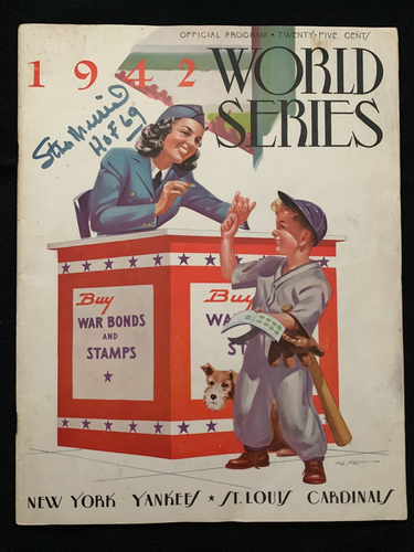 1942 World Series Program - Yanks v Cards - un-scored - Signed by Stan Musial | eBay