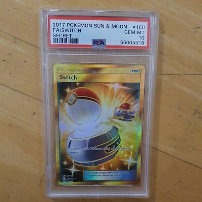 Pokemon Switch Sun & Moon Psa 10 Secret Rare | eBay Australia