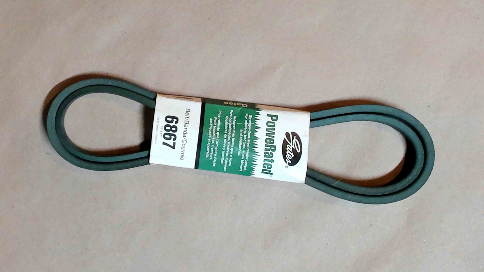 6867 Gates PoweRated Belt 1/2" x 67" | eBay