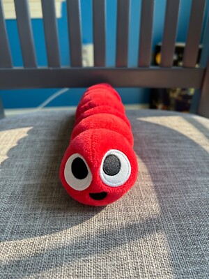 Slither.io Bendable Worm RED - 8" Plush Toy Bonkers | eBay
