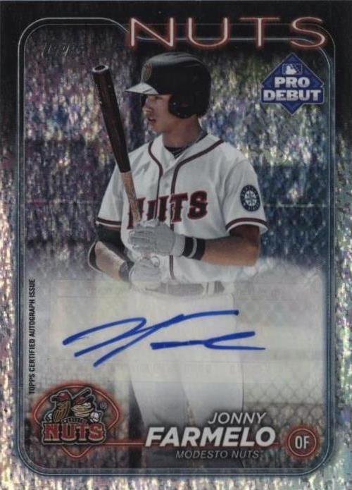 2024 Topps Pro Debut - Jonny Farmelo #PD-67 Sparkle Foil Autographs ...
