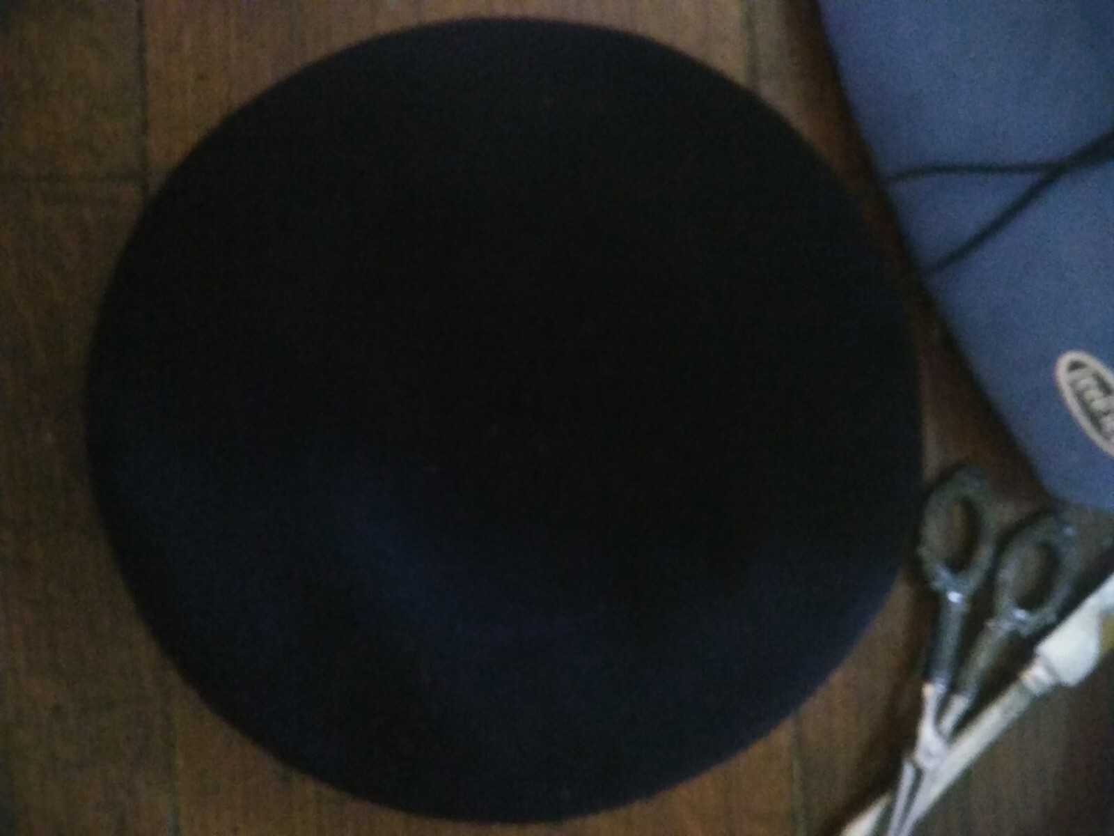 Vintage Chantaco Basque Black Wool Beret From Paris - Gem