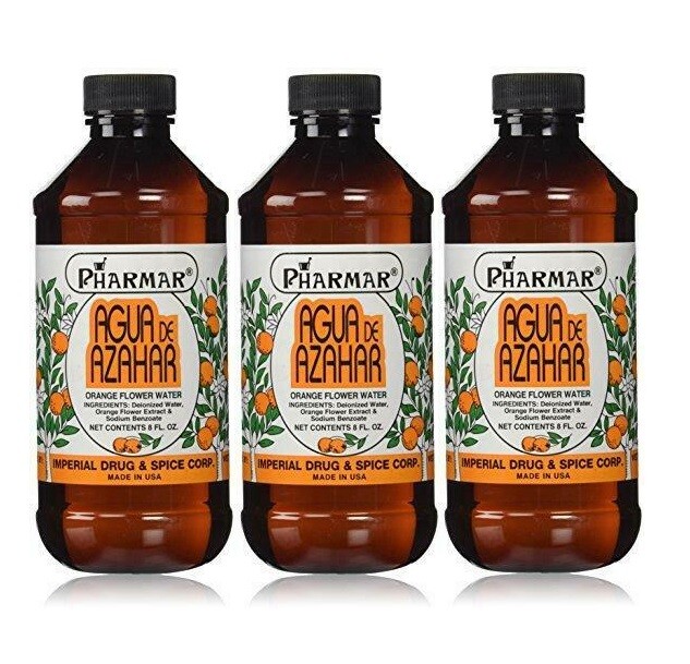 Agua De Azahar 8 Oz. Orange FlowerBlossom Water 3pack by Pharmark for ...