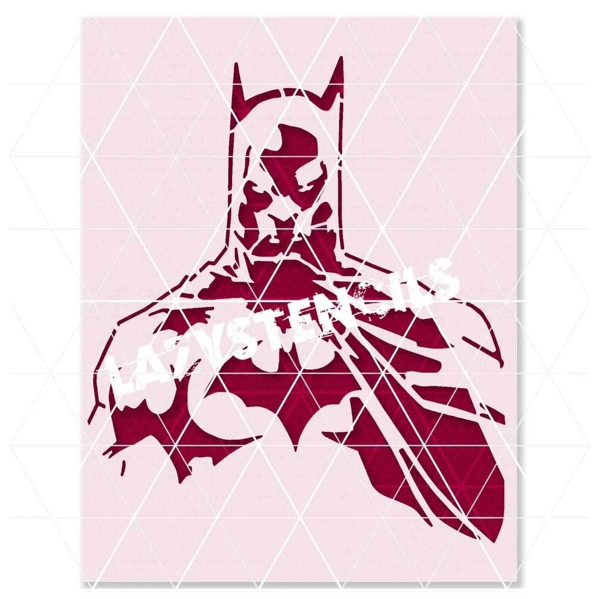 Batman Dark Knight Logo Stencil