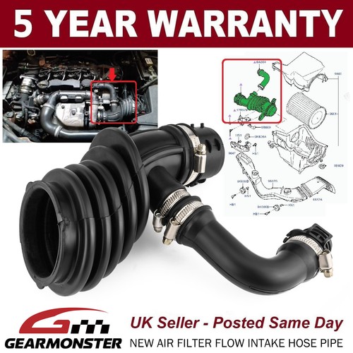 AIR FILTER FLOW INTAKE HOSE PIPE FOR FORD FOCUS MK2 C-MAX VOLVO 1.6 ...