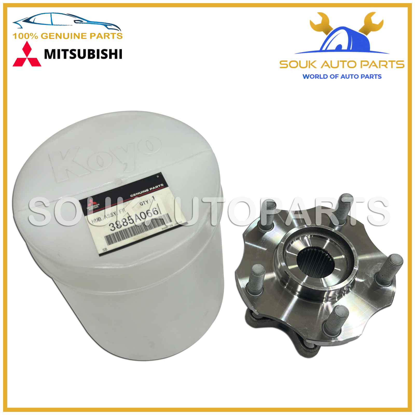 3885A066 Genuine Mitsubishi HUB ASSY FR WHEEL OEM for sale online | eBay