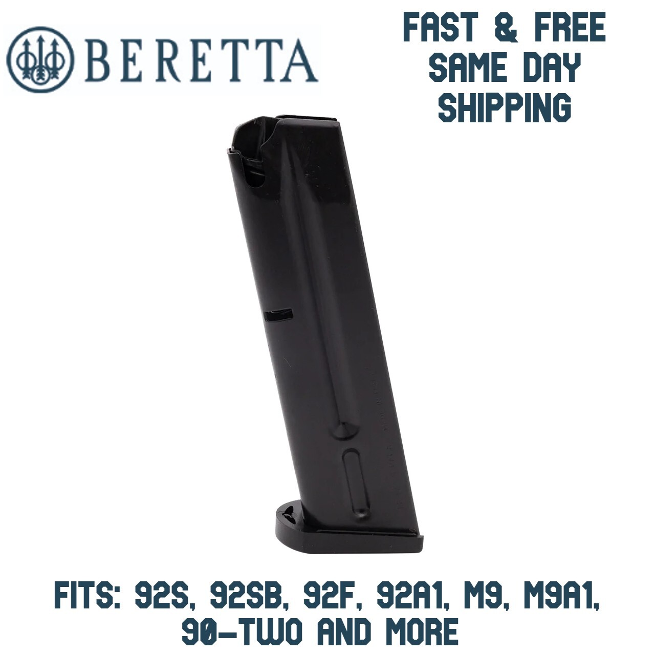 Beretta 92F FS 92A1 M9 A1 9mm 10 Round Magazine JM92F | eBay