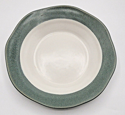 MICHAEL WAINWRIGHT Art Pottery Soup Pasta Bowl Sage Octagonal Rim 10 ...