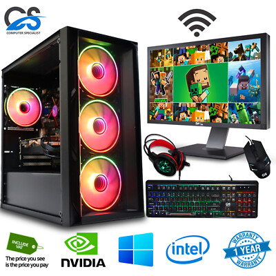 RTX FAST GAMING PC BUNDLE / CORE i7 / 16GB RAM / 1TB+ 256GB SSD / 8GB ...