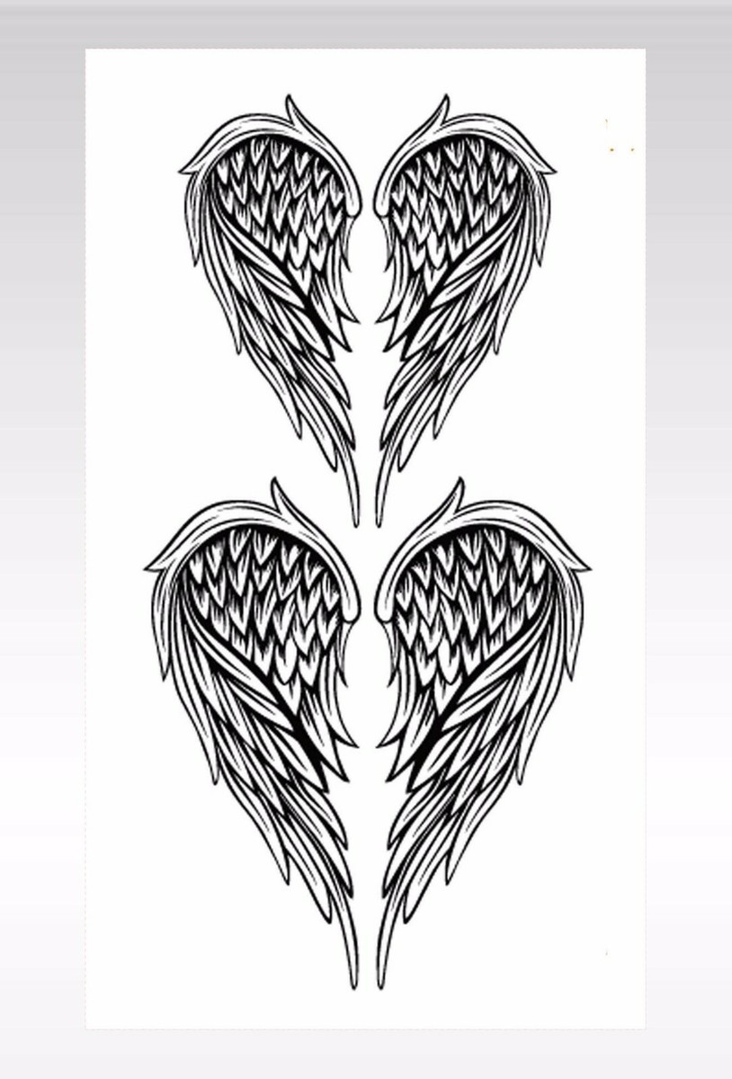 Fallen Angel Wings Tattoo