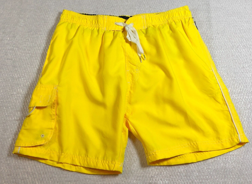 Uzzi Amphibious Gear Mens Trunks Size M Yellow Cargo Pockets Drawstring ...